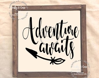 Adventure sign | Etsy
