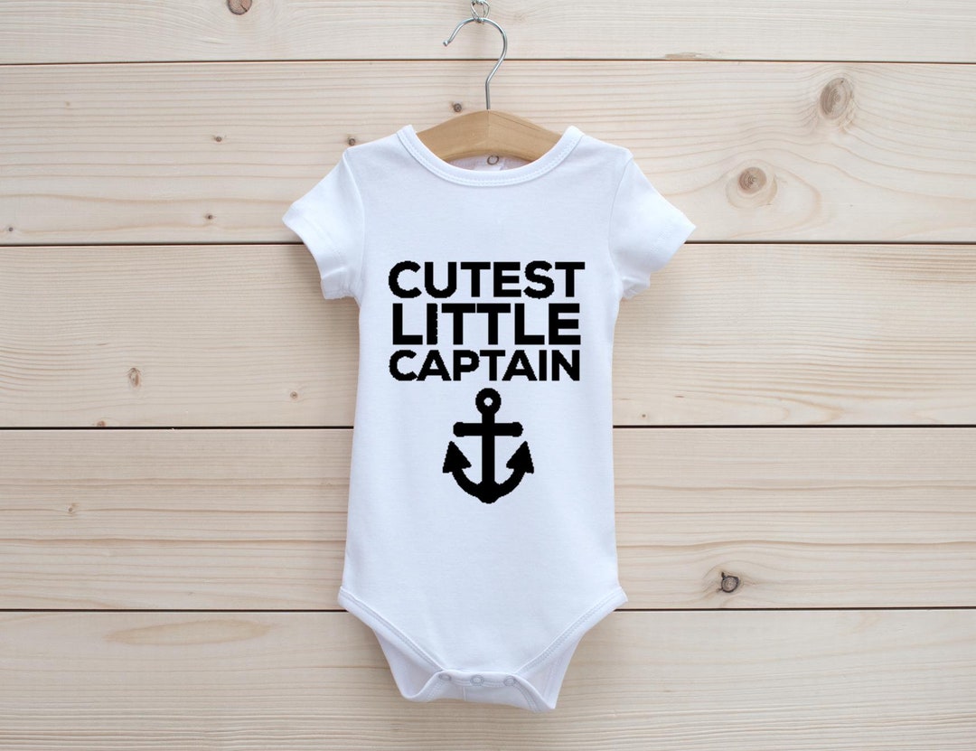 Cutest Little Captain Baby One Piece, Captain Baby Bodysuit, Regalos ...