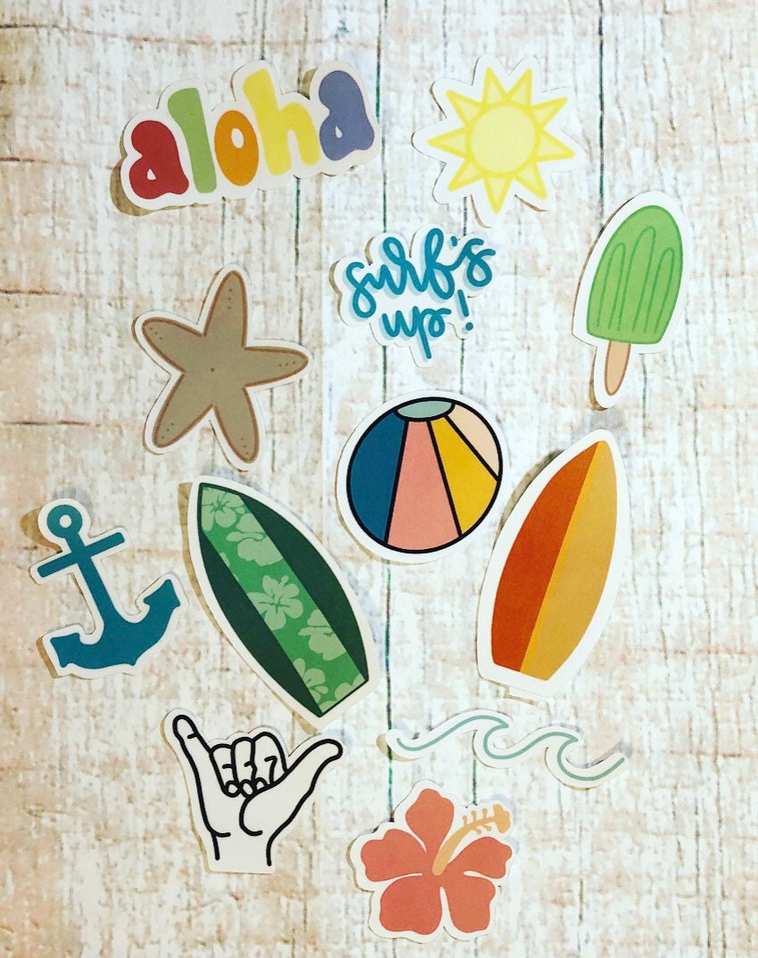 Beach stickers Mom| Sticker Pack Beach Mom gift Beaches beach theme ...