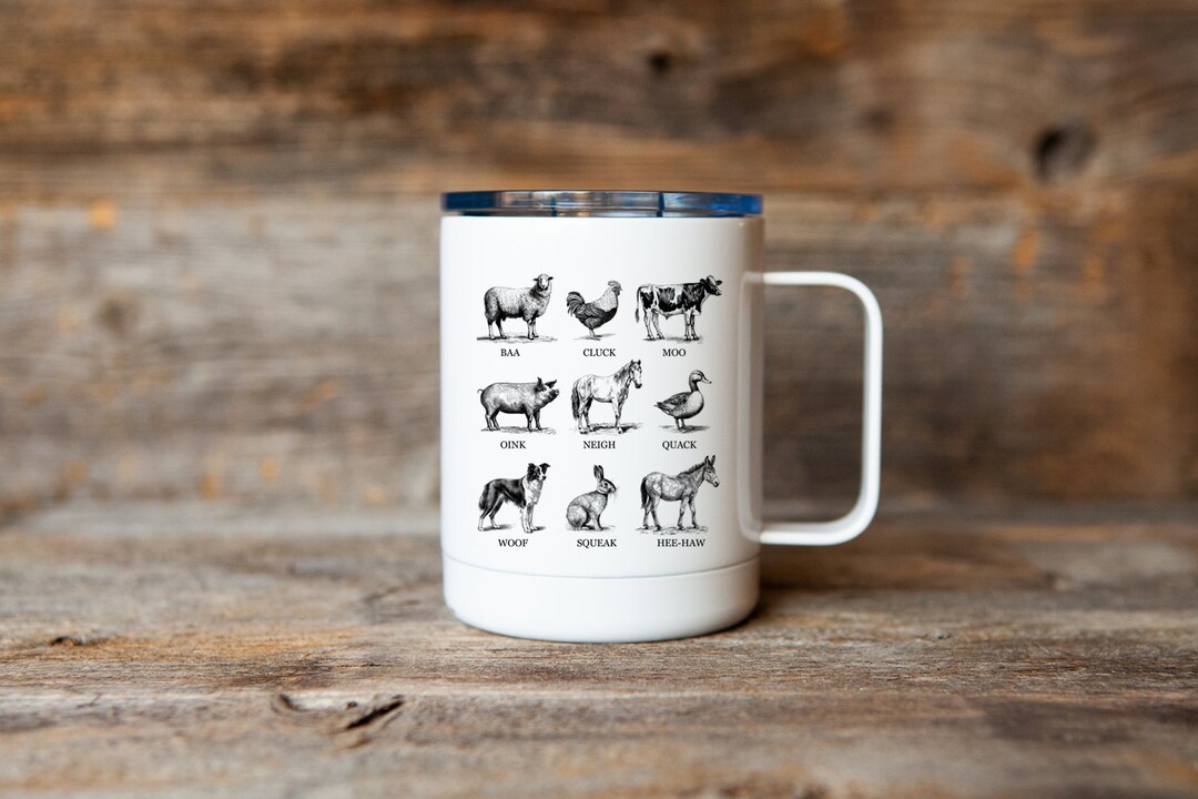 Farm Animals Mug, Farm Mug, Cow Mug, Coffee Mug - Etsy