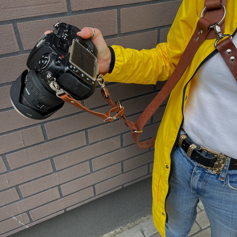 Leather Camera Harness - Etsy