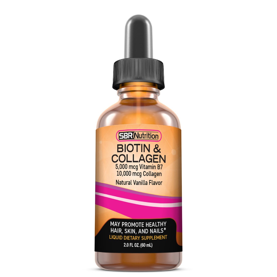 MAX Absorption Biotin and Collagen Liquid Drops, Vitamins for Hair ...