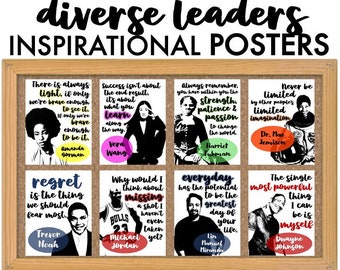 Diverse Book Character Posters for Older Elementary/ Jr. High and ...