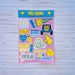 16 UCLA Stickers Sheet University of California Los Angeles Bruins ...