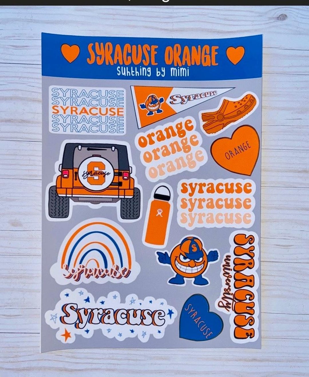 Syracuse University SU Orange Vinyl Stickers - Etsy