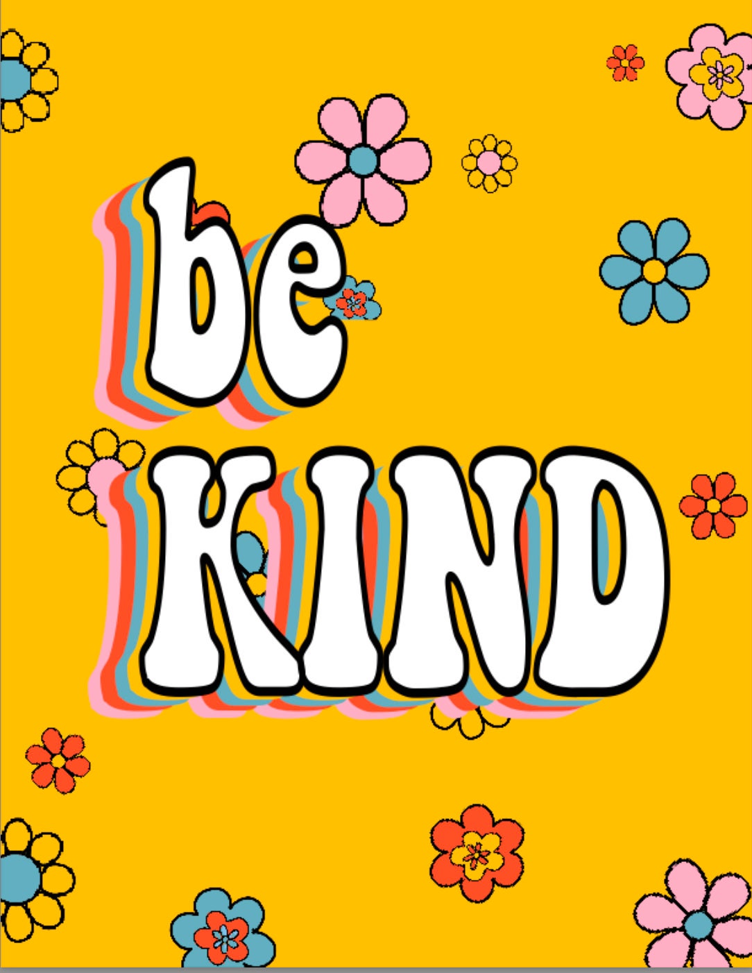 Groovy Vibes 70s Retro Inspirational Positive Quote Posters 60 Posters ...