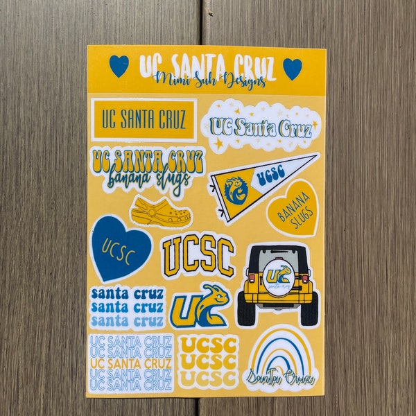 Santa Cruz Stickers - Etsy
