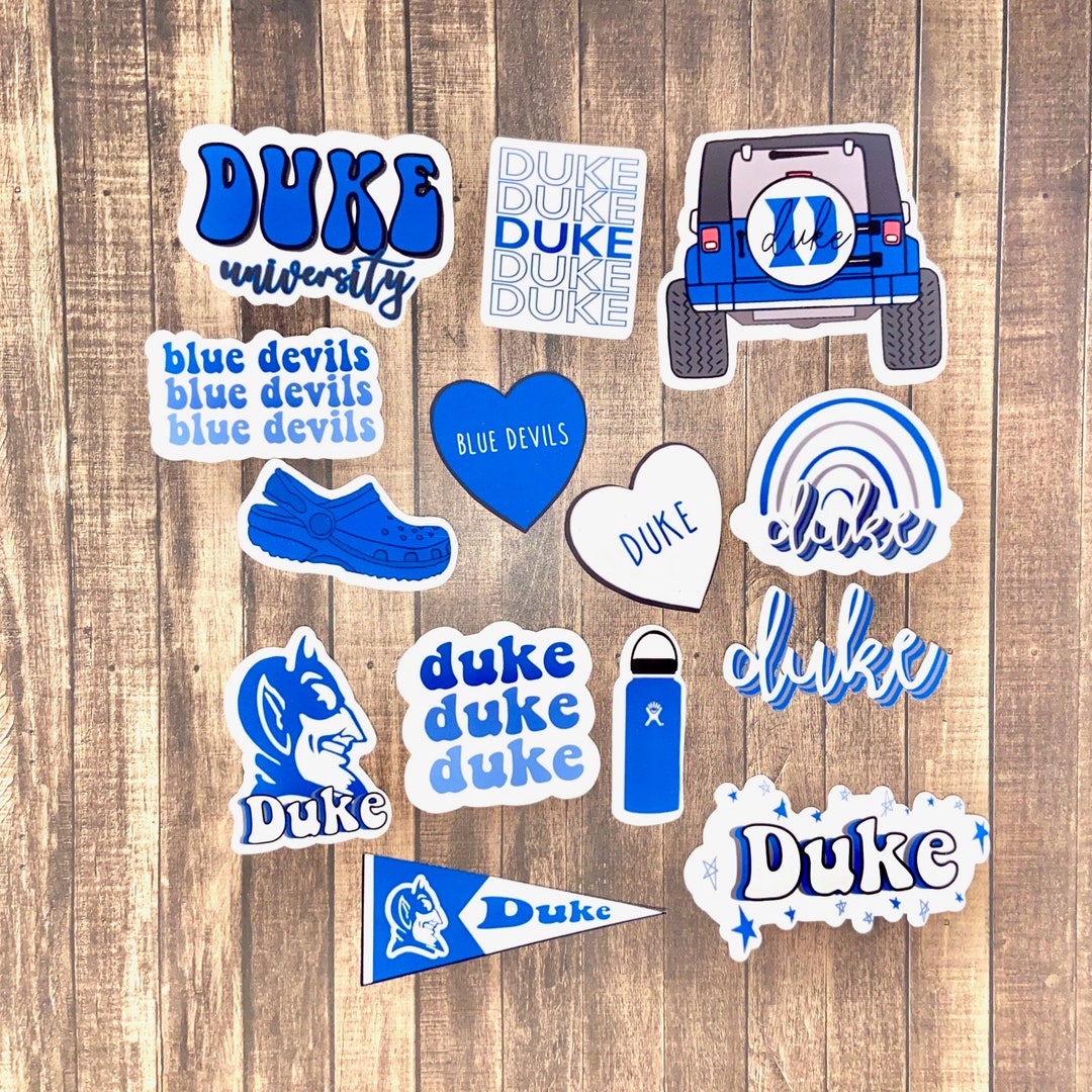 Duke Vinyl Die Cut Stickers Duke University Blue Devils Sticker Pack - Etsy