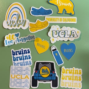 16 UCLA Stickers Sheet University of California Los Angeles Bruins ...