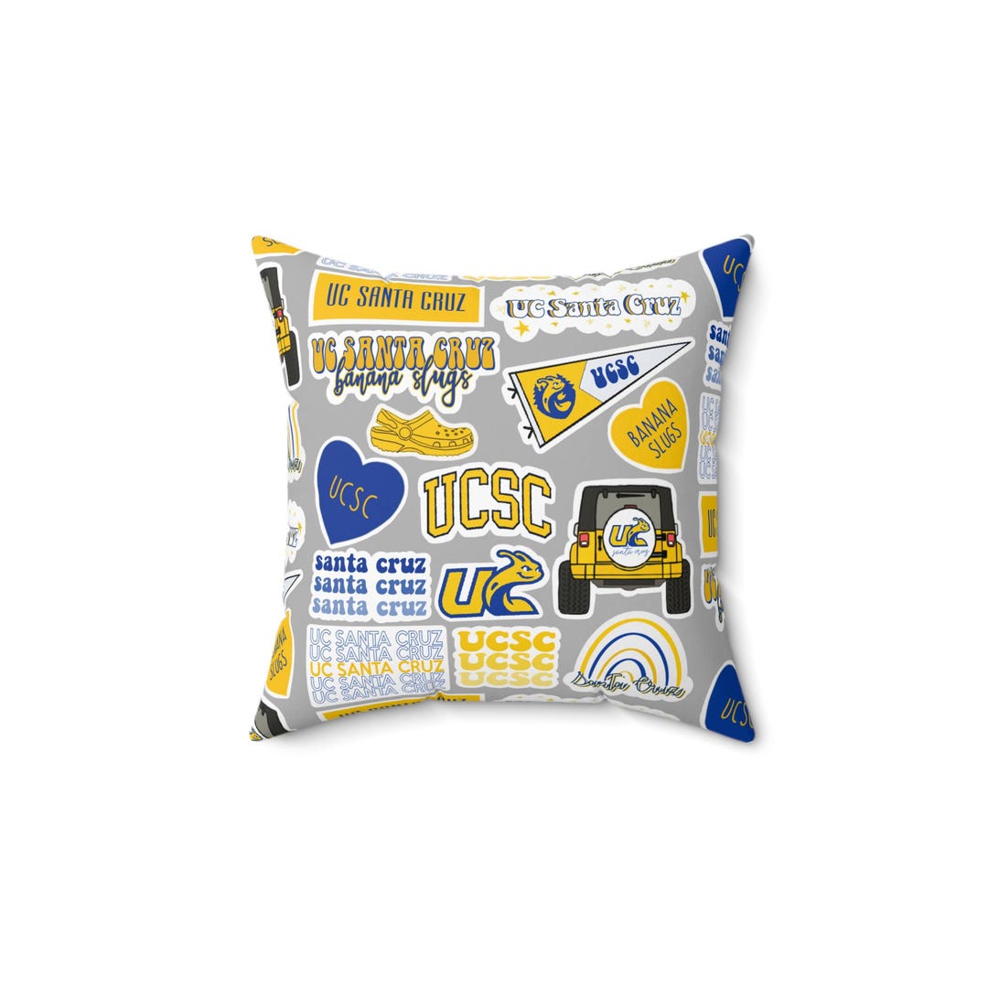 UCSC Santa Cruz Banana Slugs Pillow, College Decor, Bed Party, Decision ...