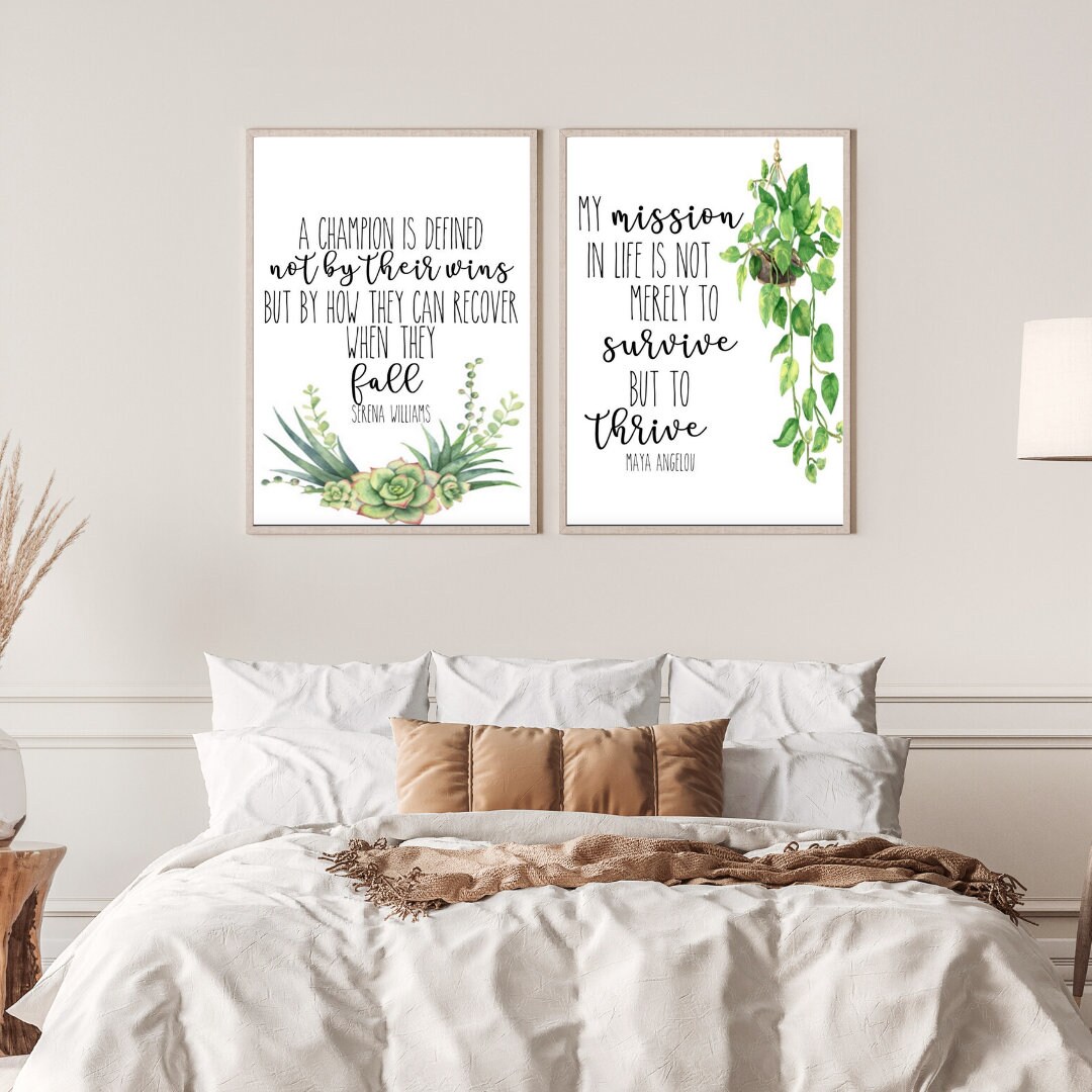 16 Growth Mindset Inspirational Quote Posters: Whimsical Boho Floral ...