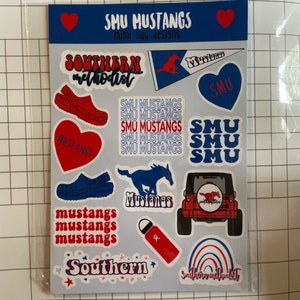 Smu Mustangs Decal - Etsy