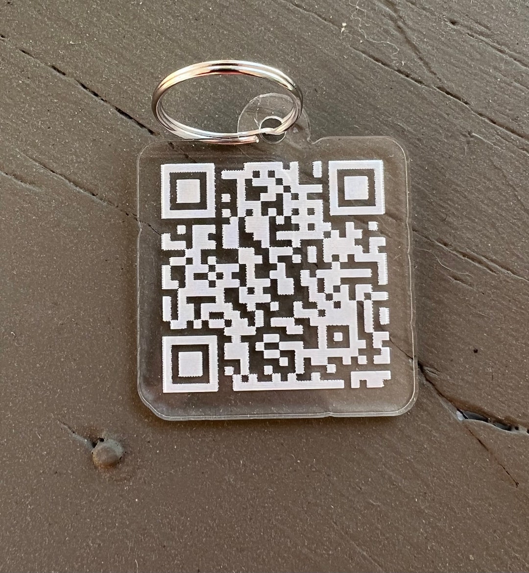 Custom Engraved QR Code Keychain/ Spotify Scan Code Keychain ...