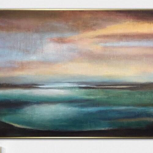 Large Ocean Painting on Canvas Original Coastal Landscape | Etsy