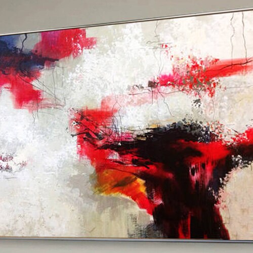 World Map Canvas Wall Art Red Color Push Pin Travel Map Home | Etsy