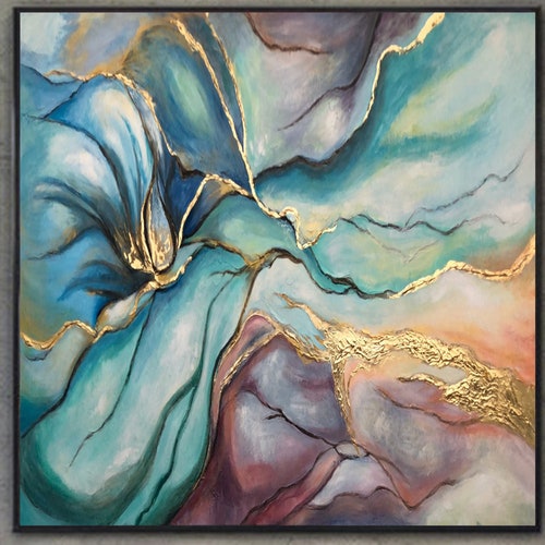 Abstract Painting Original Large Gold Painting Contemporary - Etsy