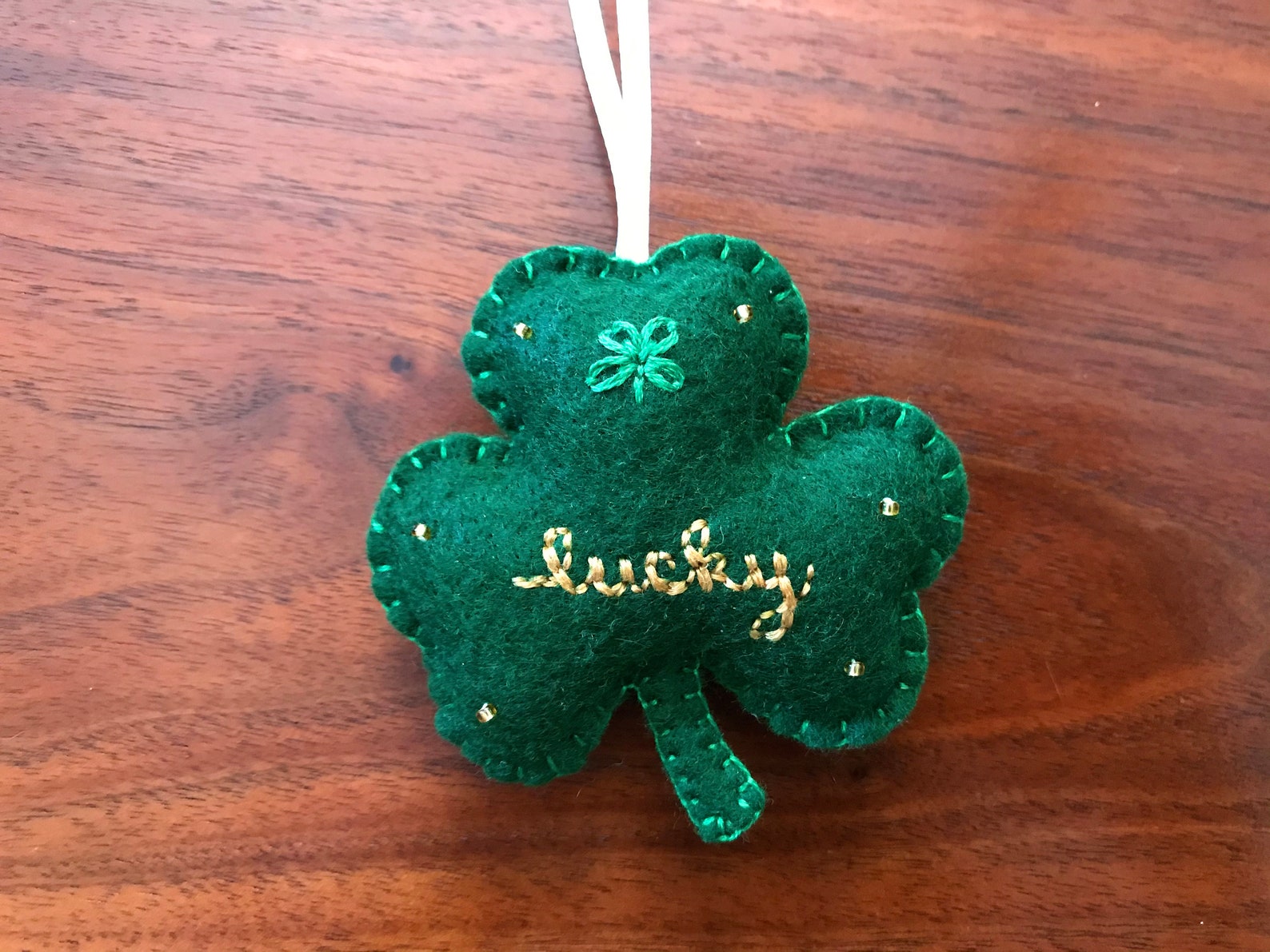 Felt St Patrick's Day Ornaments Shamrock Ornaments Felt - Etsy