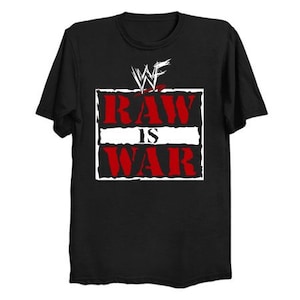 WWF Retro RAW is WAR Logo 1997-2001 Unisex Adult T-shirt - Etsy