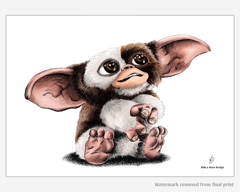 Gizmo Gremlins Art Print Gremlins Movie Poster Gremlins - Etsy