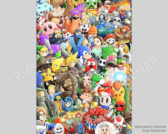 Famous Video Game Characters Drawings