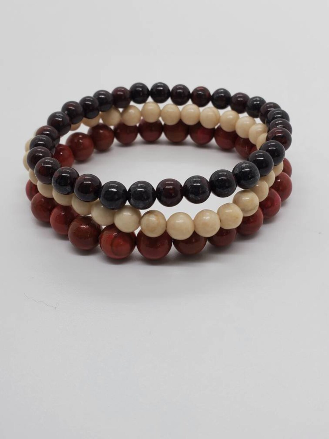 7-red Jasper, Fossil Jasper and Brecciated Jasper Gemstone Mala ...