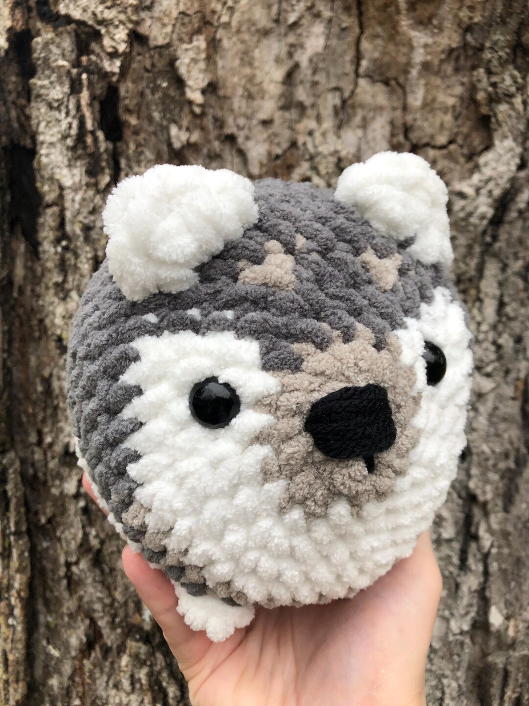 Chunky Husky Dog Crochet Plush Toy - Etsy