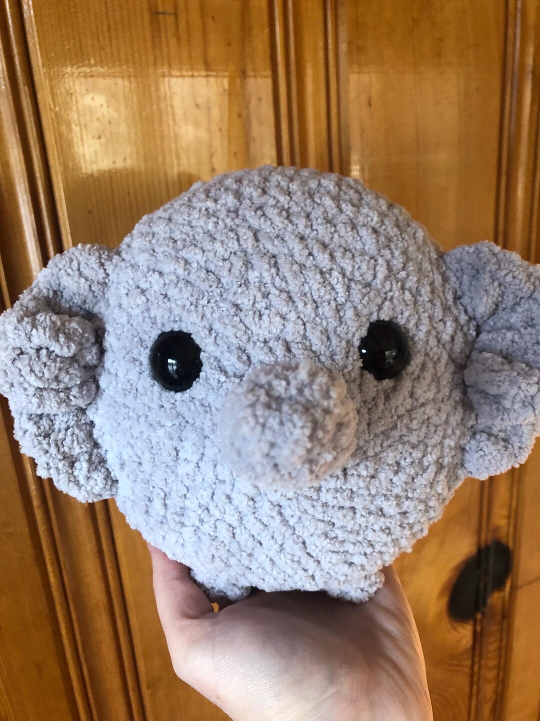 Chunky Elephant Crochet Plush Toy - Etsy