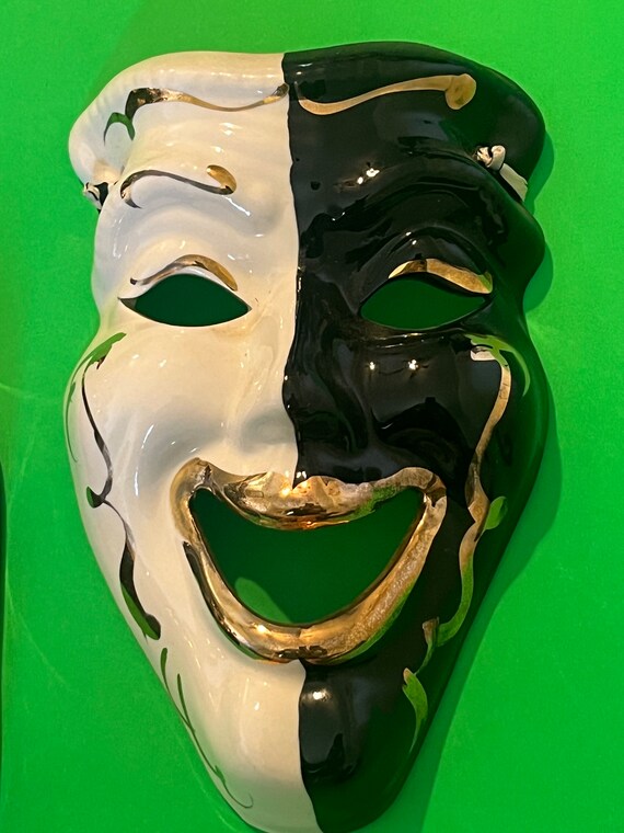 Laugh Now Cry Later Mardi Gras Masks