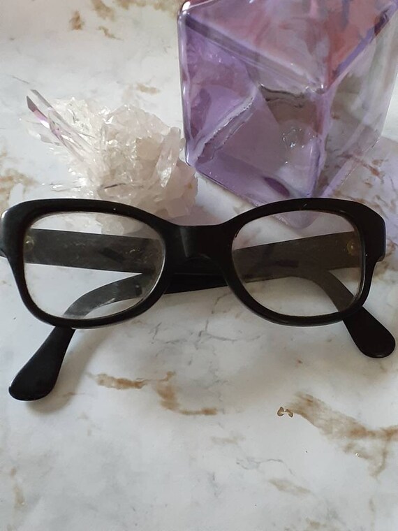 Vintage Matte Black Frames Glasses Prescription Eye G Gem