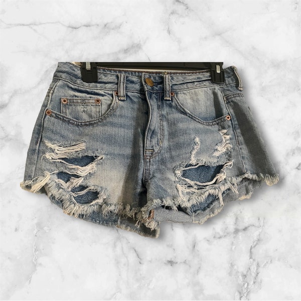 Blue Jean Shorts - Etsy