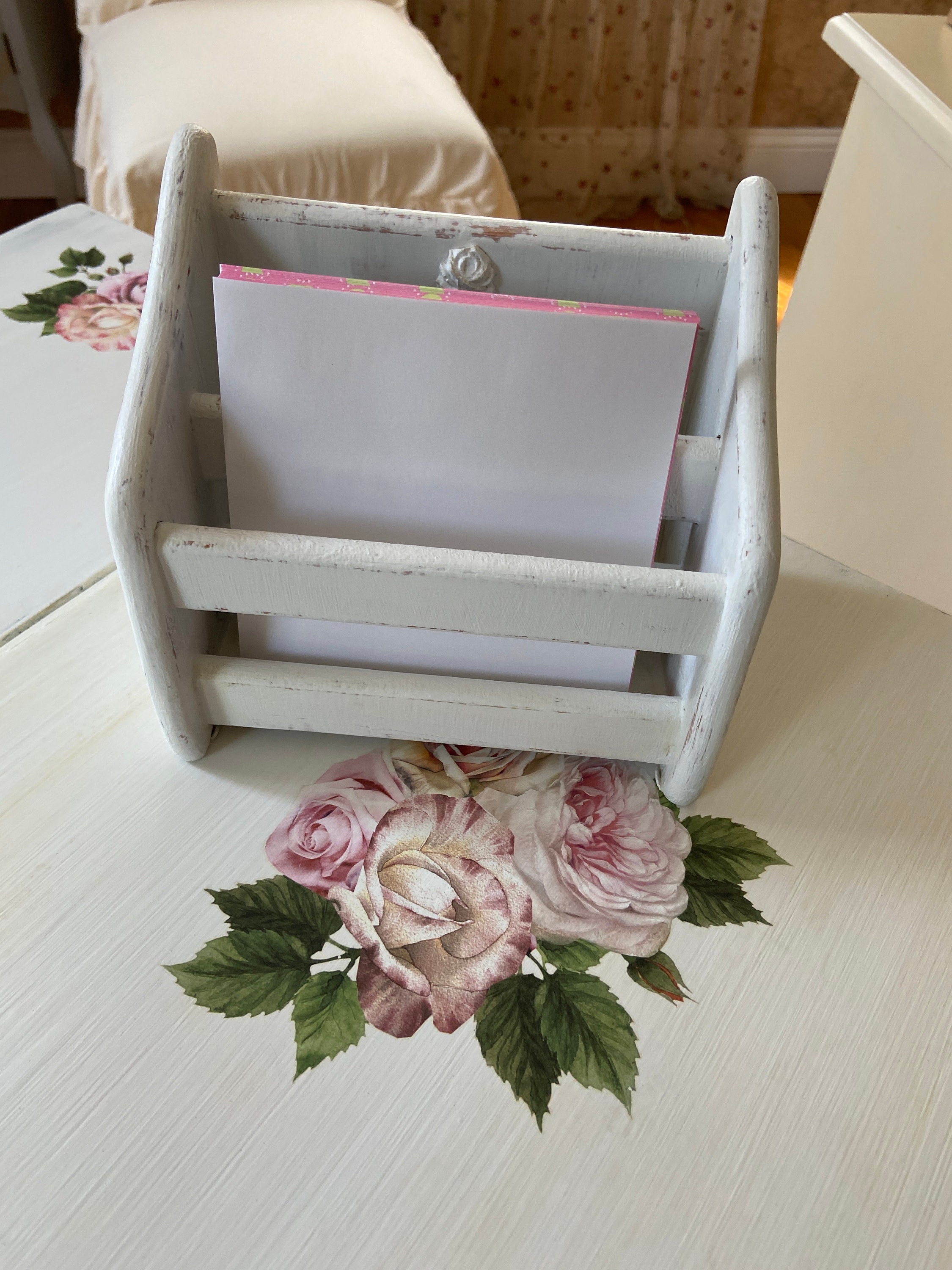 Desk Organizer, Desk Caddy, Notepad Holder, Cell Phone Holder, Cell ...