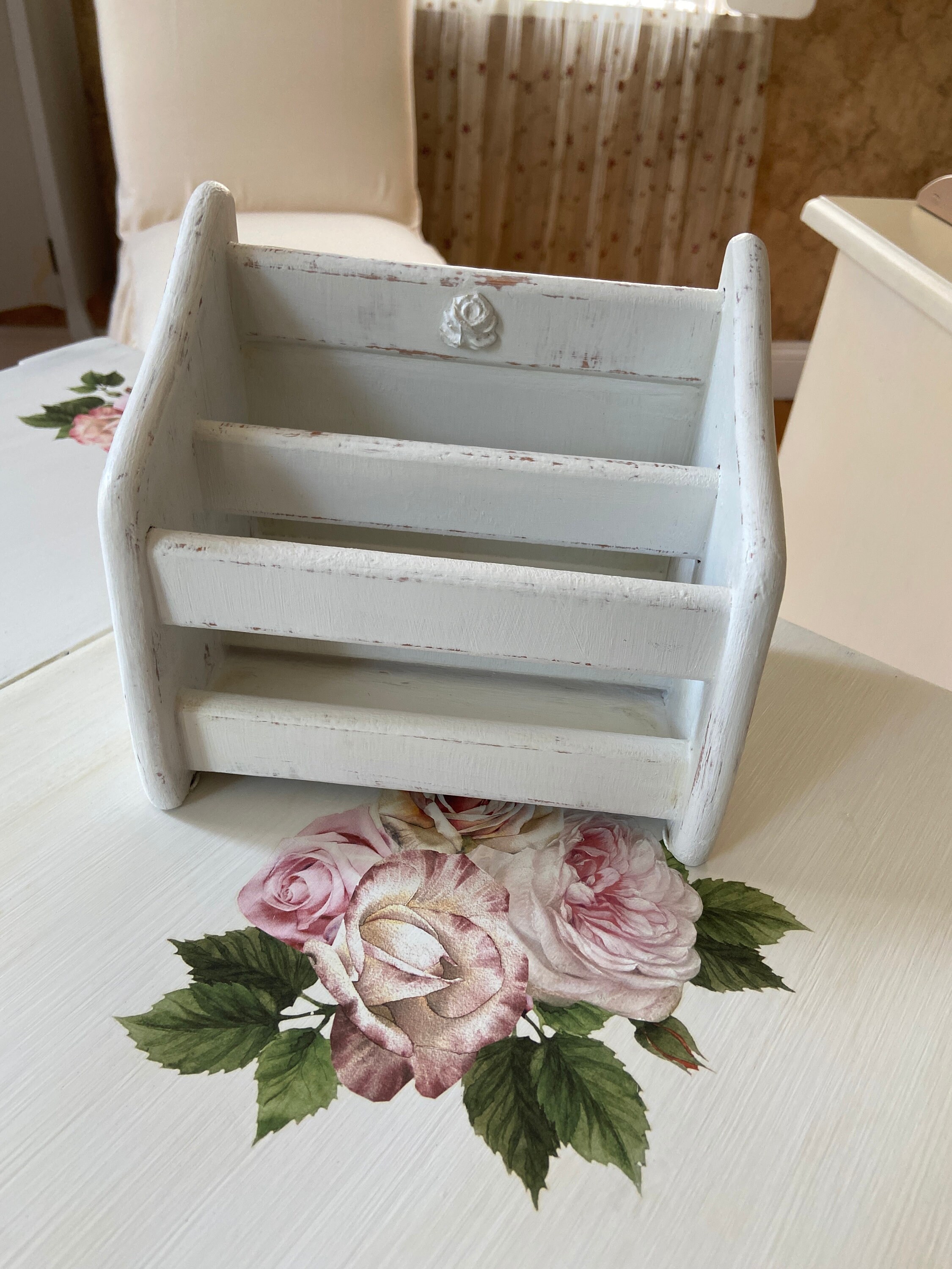 Desk Organizer, Desk Caddy, Notepad Holder, Cell Phone Holder, Cell ...