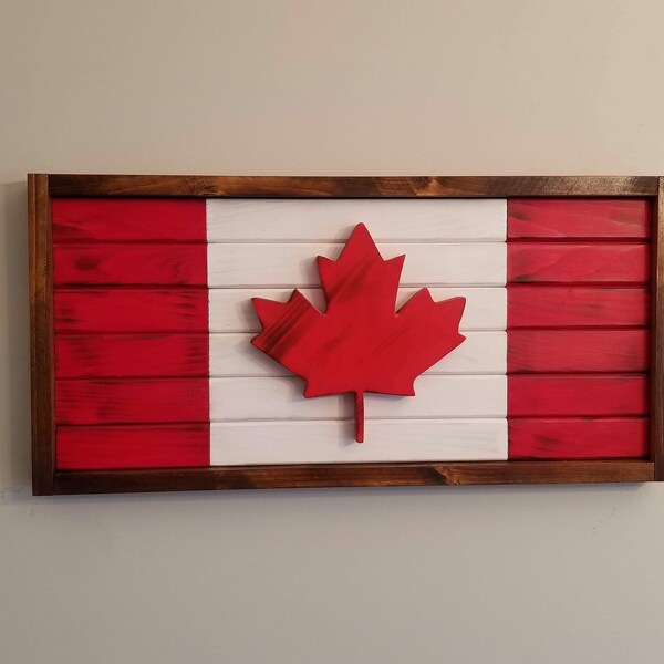 Canadian Rustic Flag - Etsy