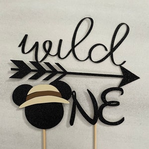 Mickey Mouse Safari/ Wild One Cake Topper | Etsy