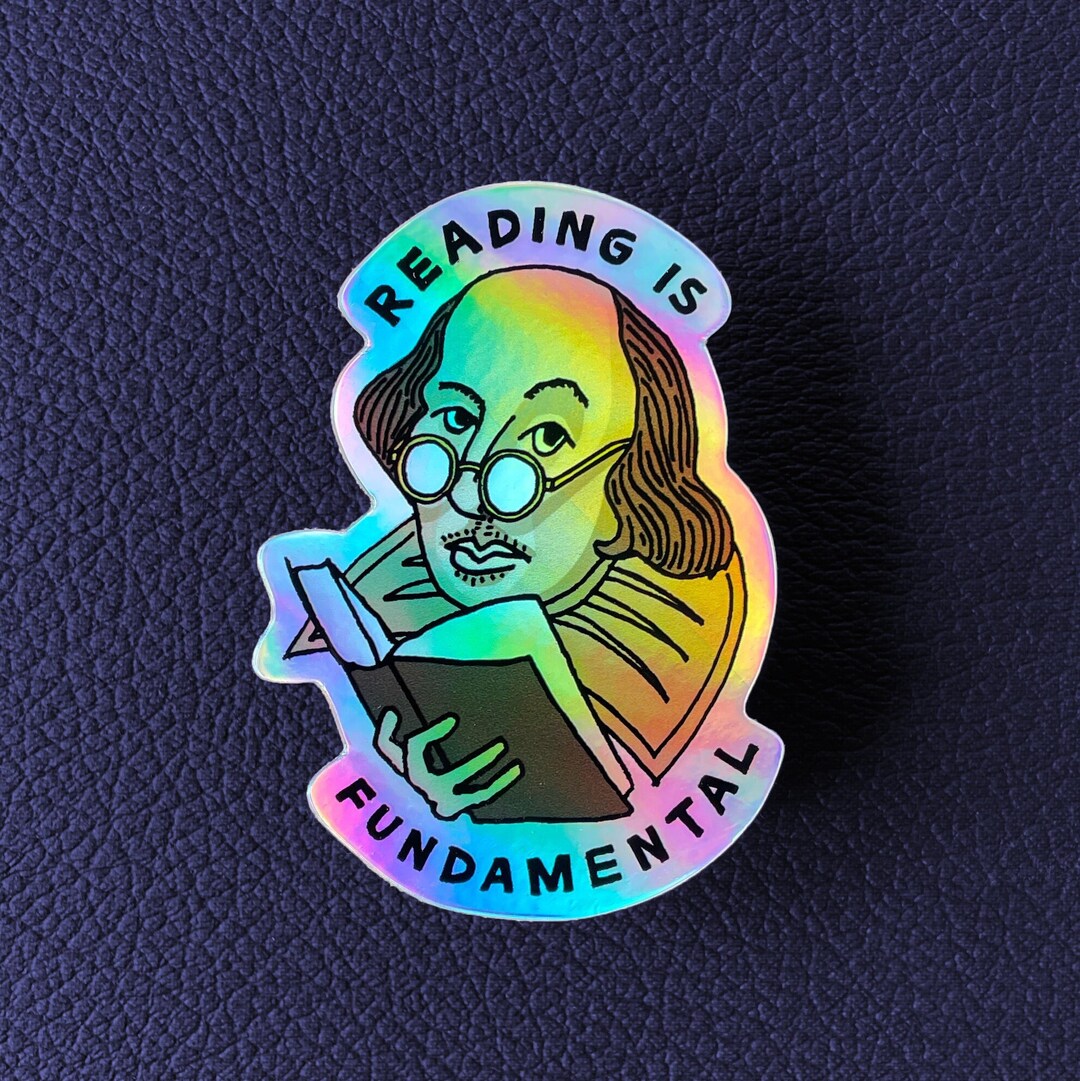 Holographic Reading is Fundamental Vinyl Sticker • 2.5 In. X 3.3 In ...