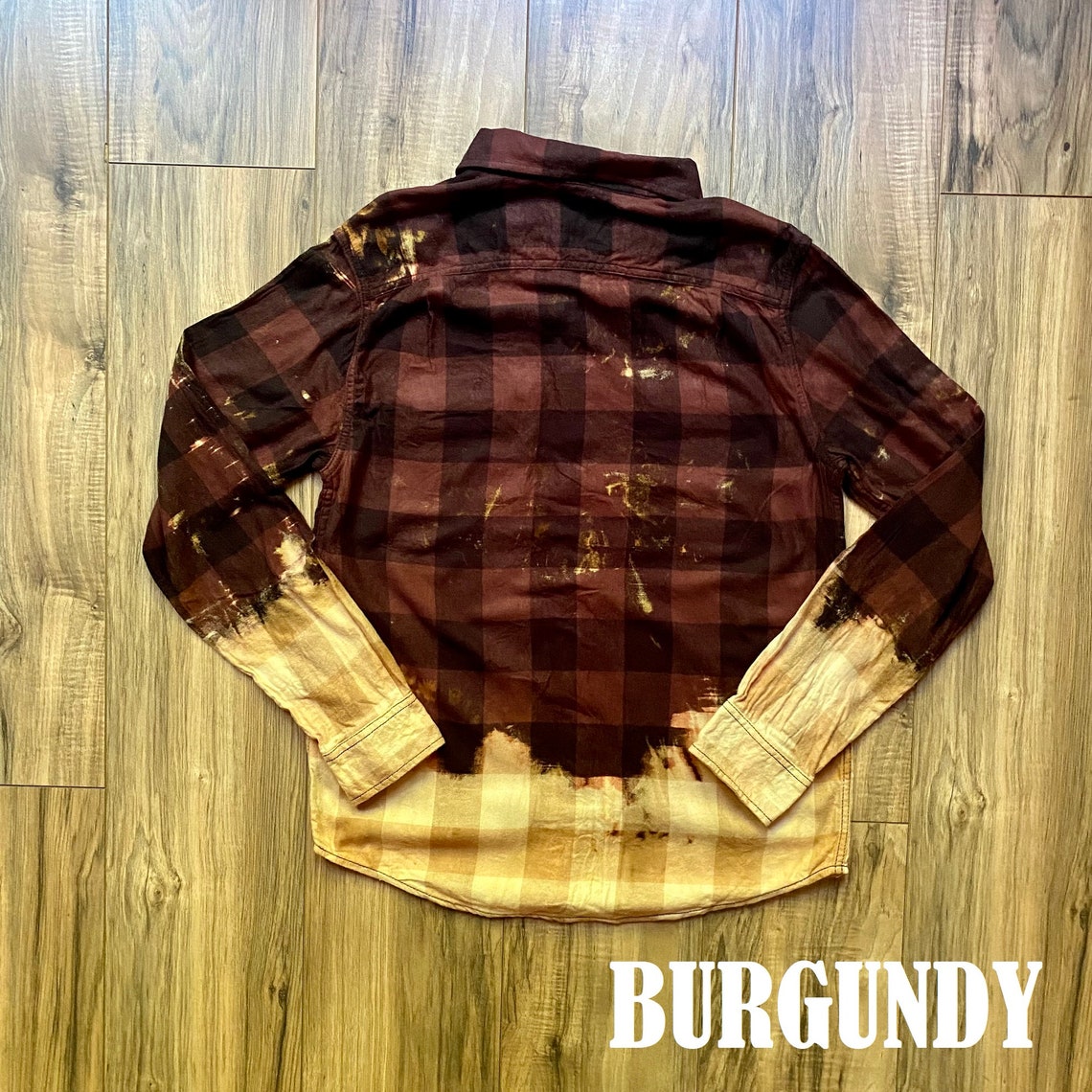 Horror Bleached Flannel - Etsy