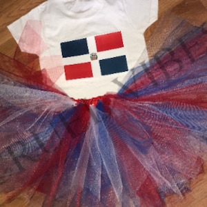 Flag Tutu; Puerto Rico; Dominican Republic; Mexico; Colombia; Argentina ...
