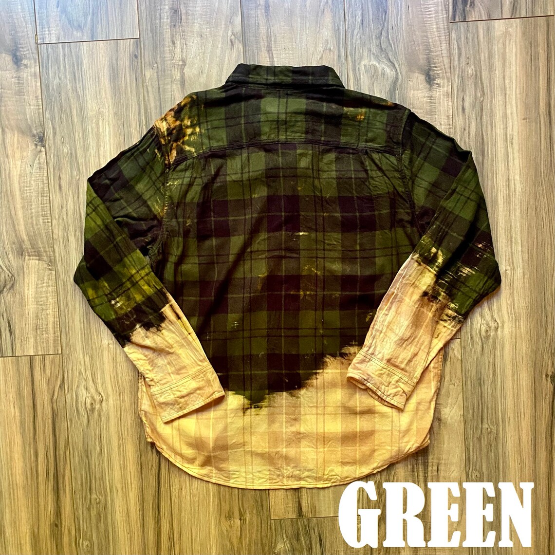 Horror Bleached Flannel - Etsy