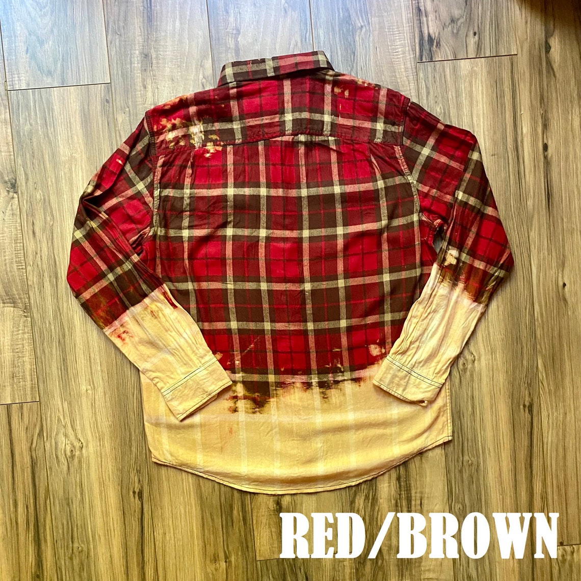 Horror Bleached Flannel - Etsy