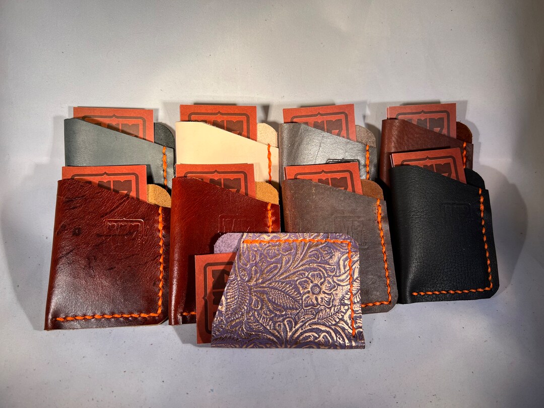 M7 Card Slip Slim Card/cash Carrier Various Colors Neon Orange ...