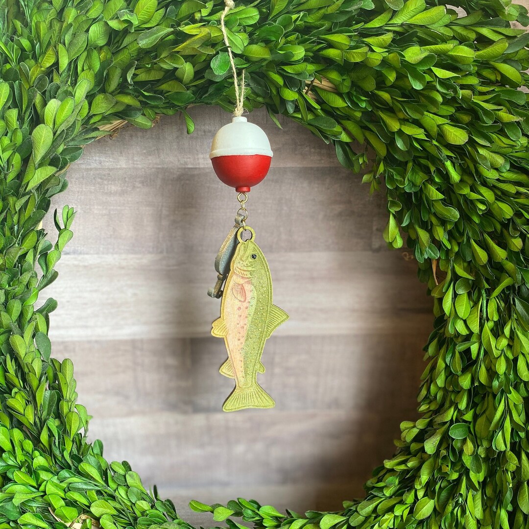 Handmade Rainbow Trout Ornament: Metallic Finish, Resin Bobber - Etsy
