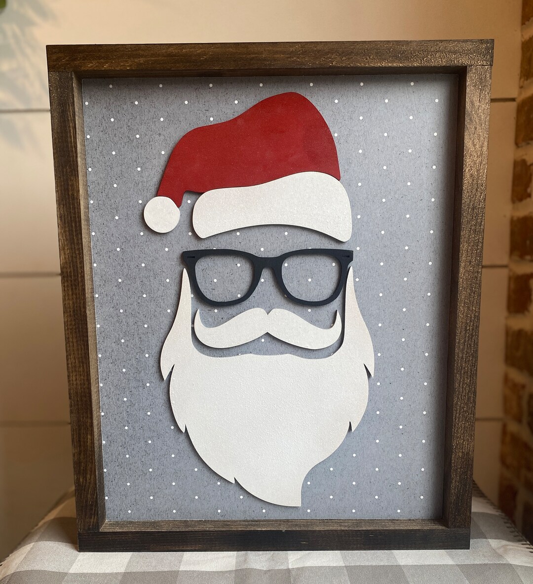 Hipster Santa Sign, Gen Z Santa Décor - Etsy
