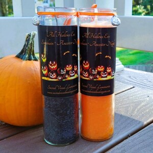 SAMHAIN HALLOWEEN 7 Day Jar Vigil Candle Ancestor Night Hecate's Night ...