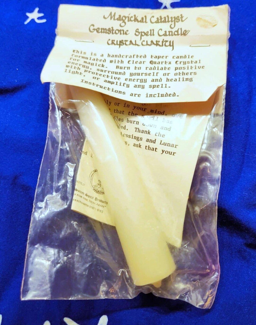 Vintage Magickal Catalyst Gemstone Crystal Clarity Candle With Ritual ...