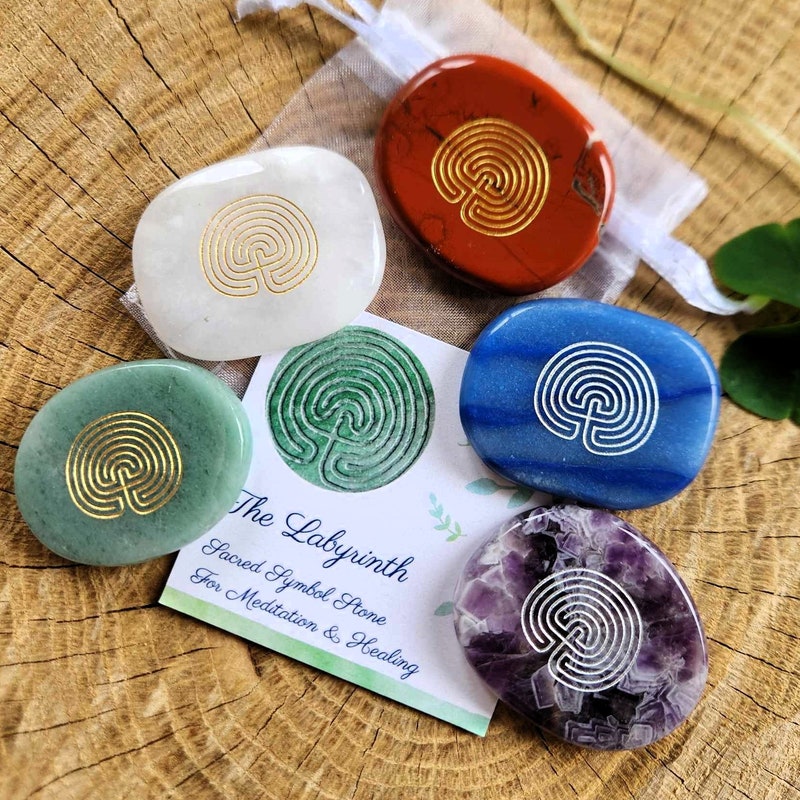 Labyrinth Stamp - Etsy