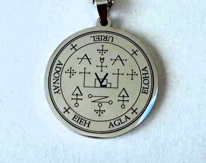 URIEL Archangel Sigil Pendant Stainless Steel W/chain Angel Symbol ...