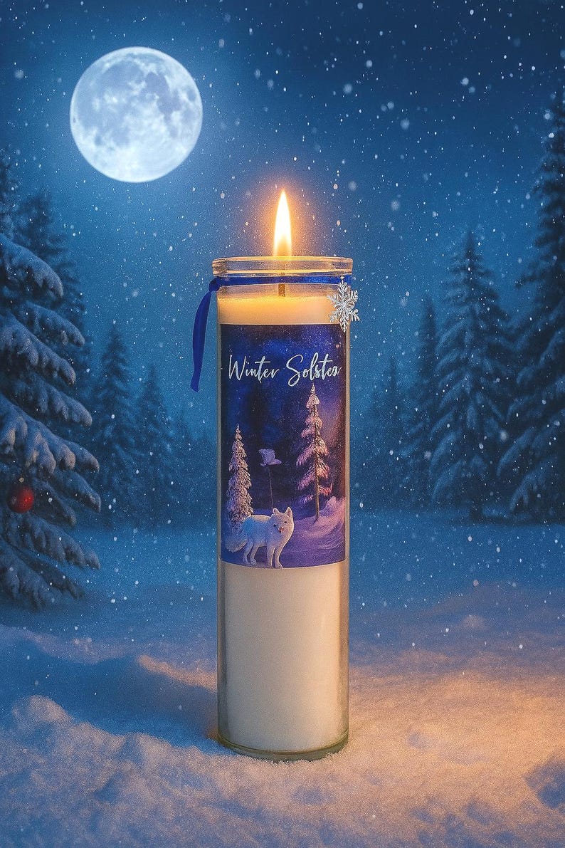 WINTER SOLSTICE Candle Christmas Holiday Wiccan Sabbat Yule Ritual ...