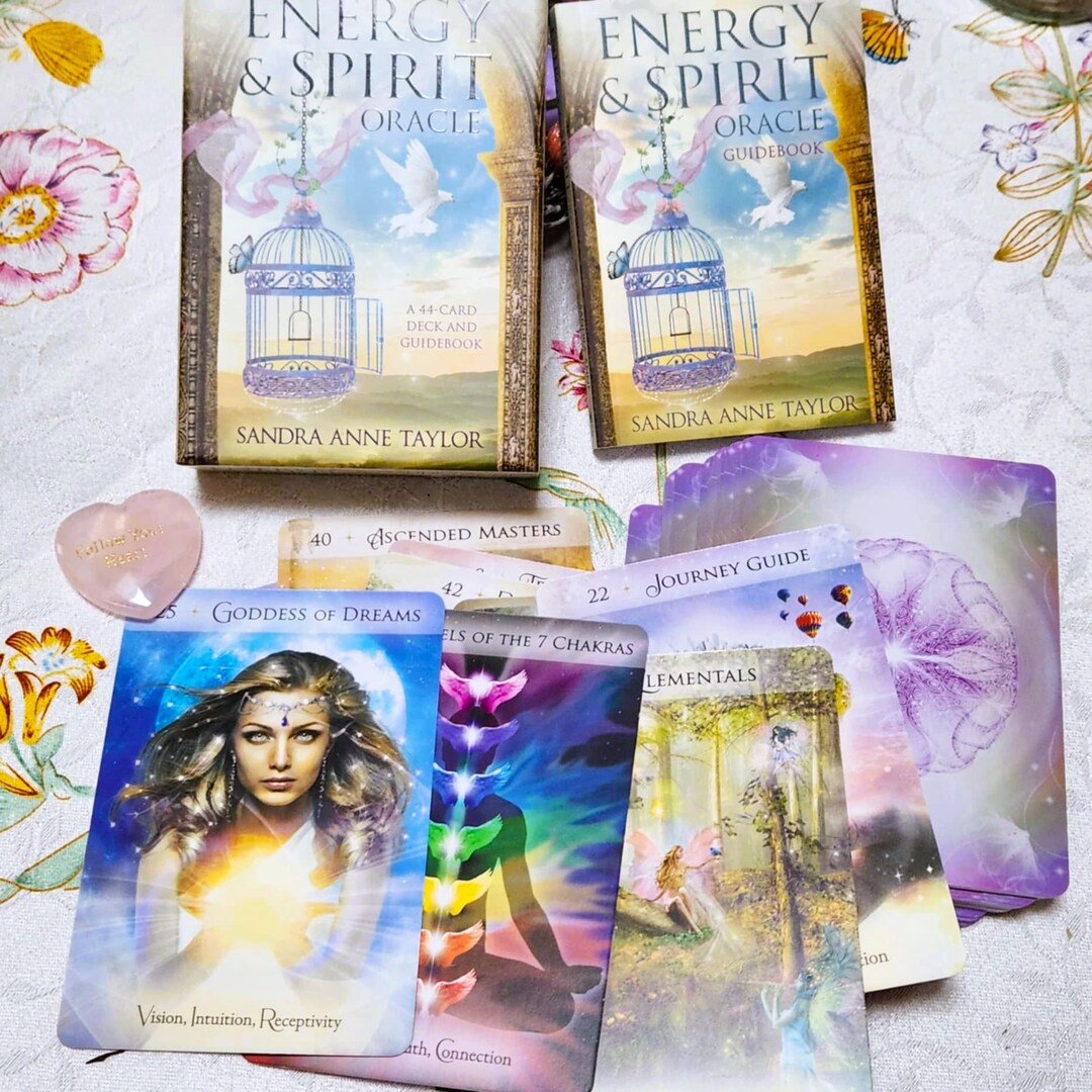 Energy & Spirit Oracle Deck W/rose Quartz Heart 'follow Your Heart ...