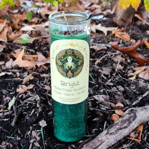 BRIGID Candle Celtic Healing Goddess Vigil Ritual Fixed W/quartz ...
