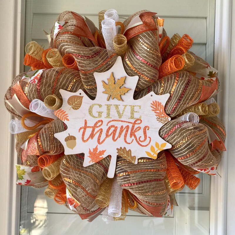 Thanksgiving Wreath - Etsy